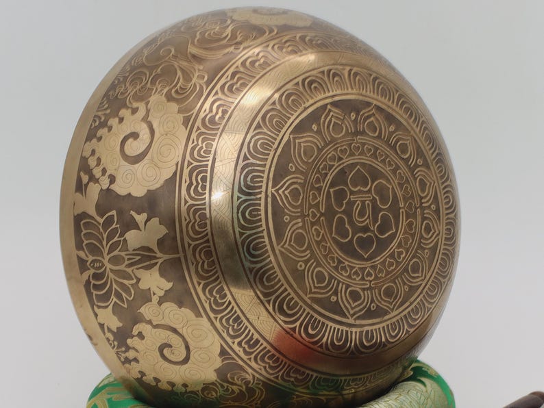 9 Inches Special Lord Shiva Carving Bowl, Tibetan Mantra Bowl From ...