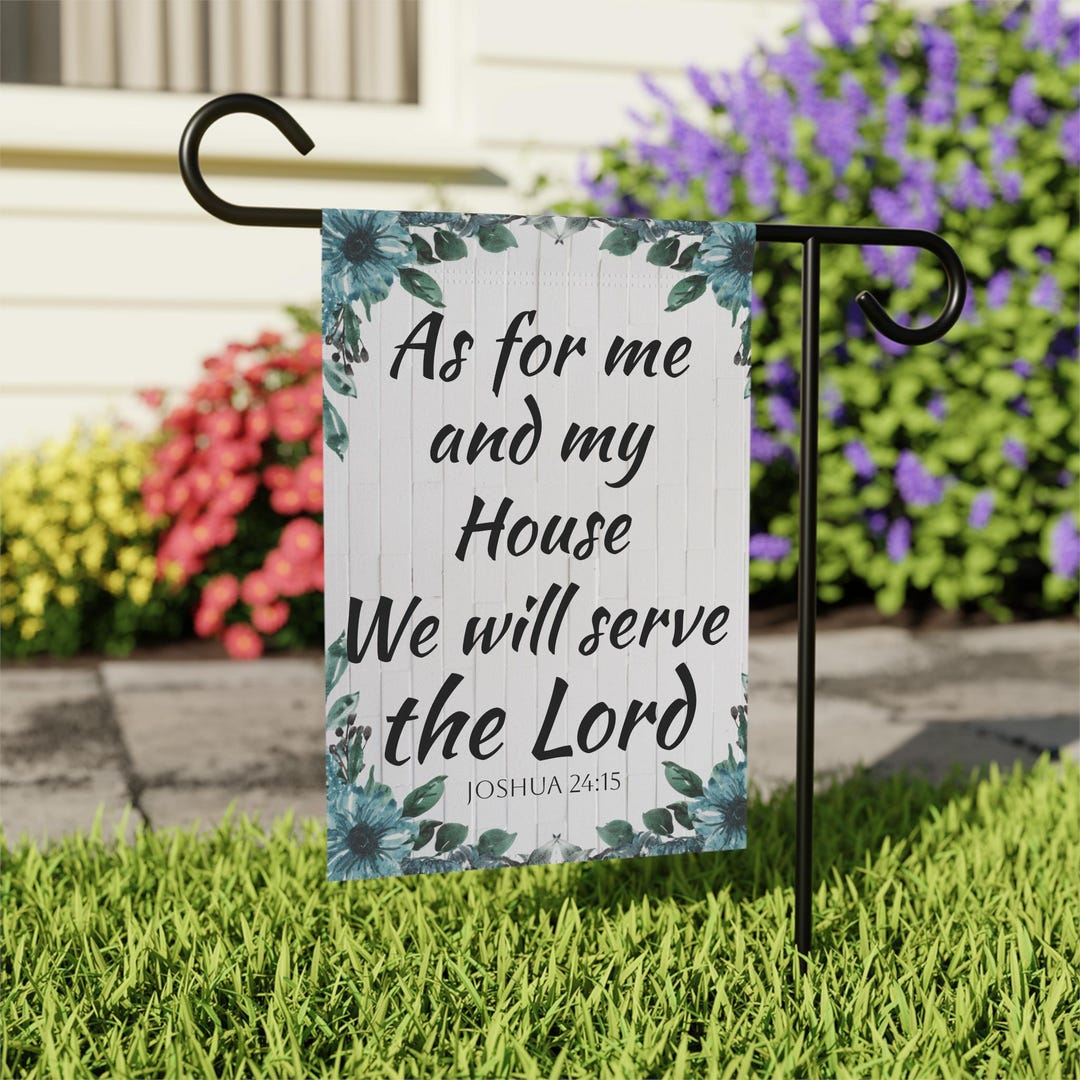 Christian Garden Flag, Scripture Yard Decor, Faith Inspired Banner for ...