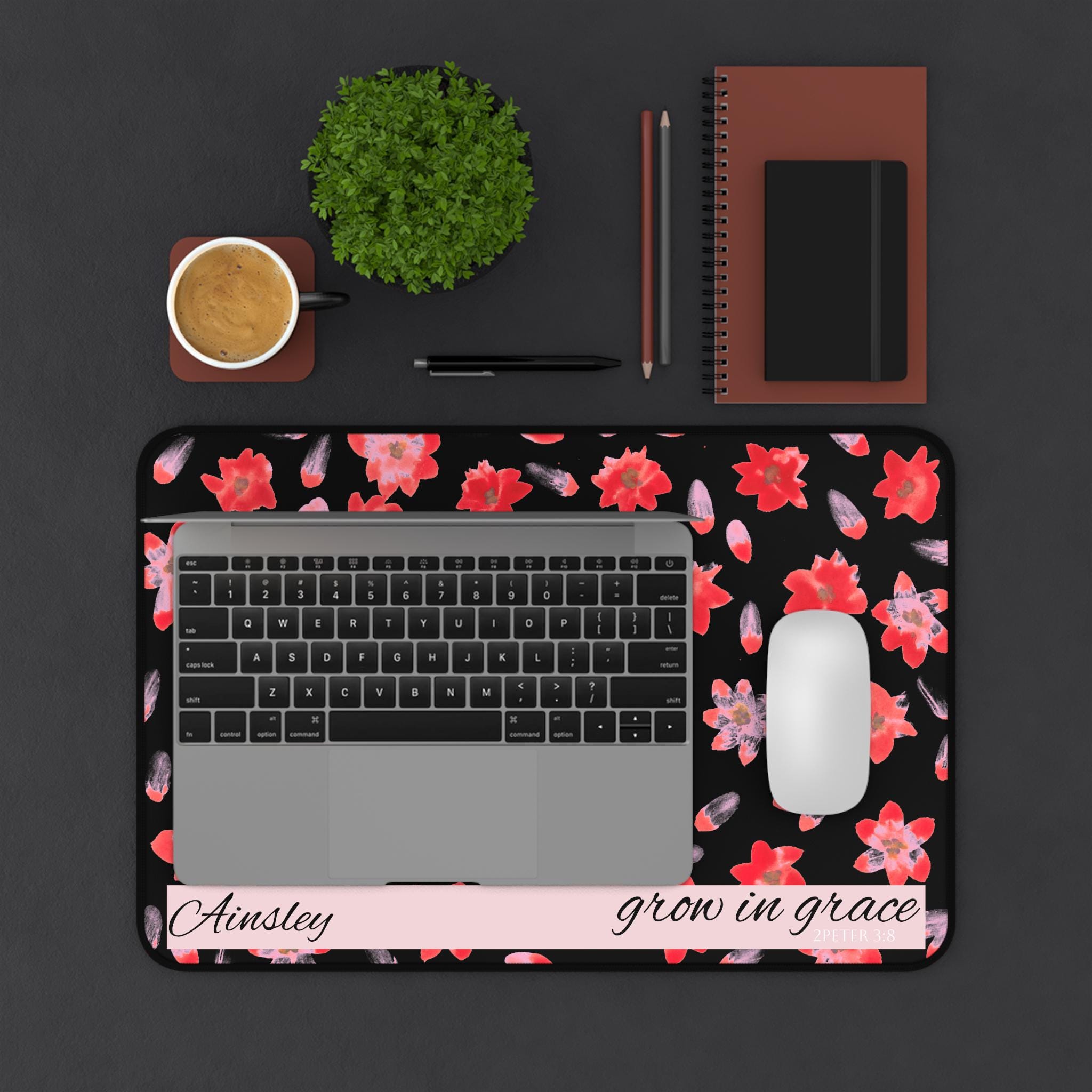Personalized Desk Mat With Bible Verse, Christian Faith-based ...
