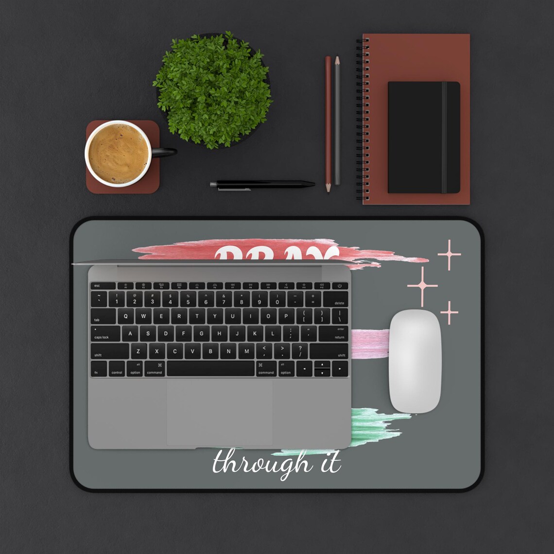 Christian Desk Mat, Bible Verse Non-slip Work Pad, Religious Office ...