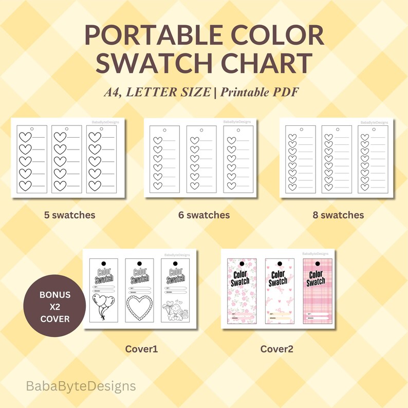 Printable Color Swatch Cards – Marker, Watercolor, Pencil Chart | Art ...