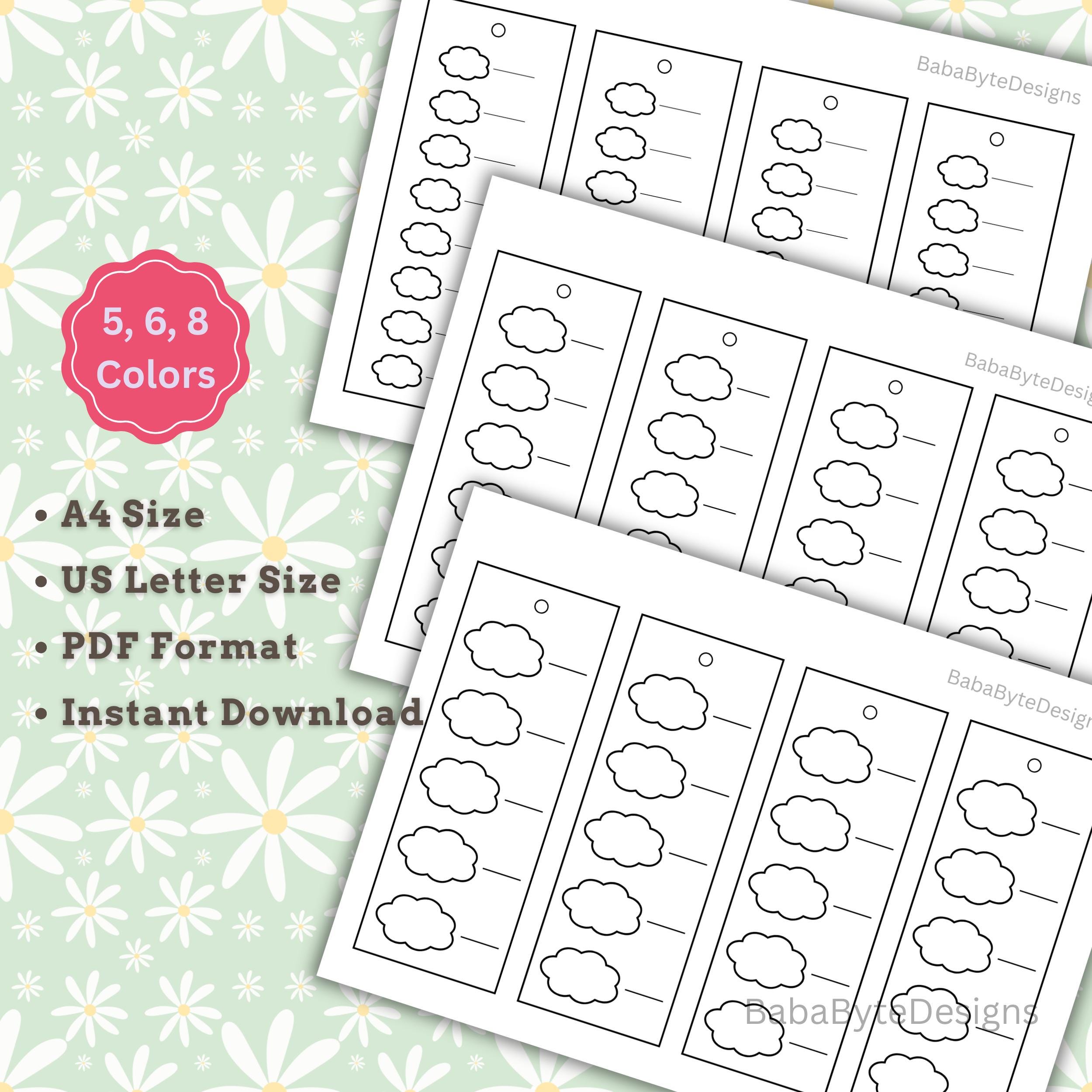 Printable Color Cloud Swatch Chart Set – for Artists | Marker ...