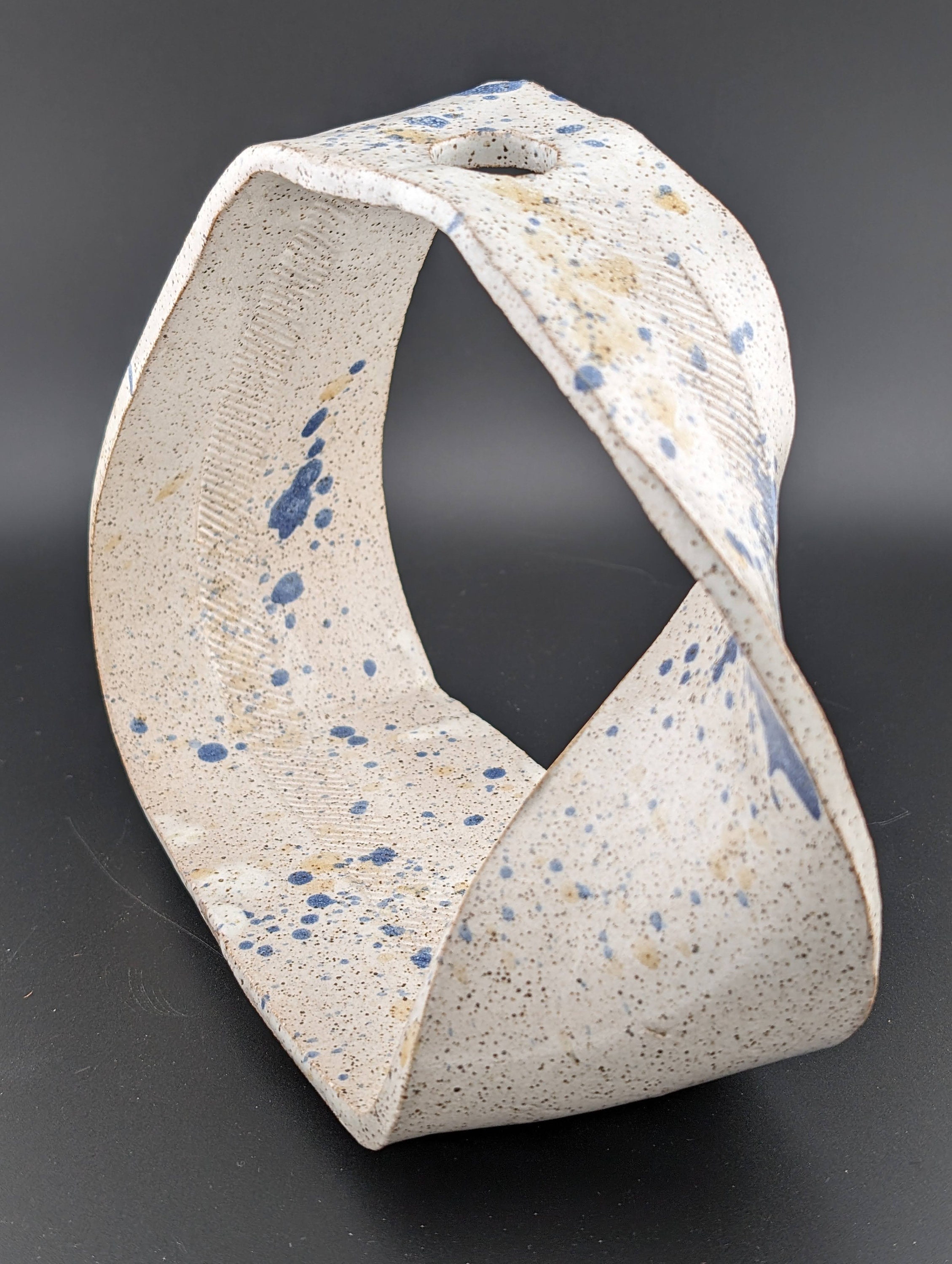Mobius Strip Vase, Pampas Grass Vase, Clay Vase Sculpture, Hand Build ...