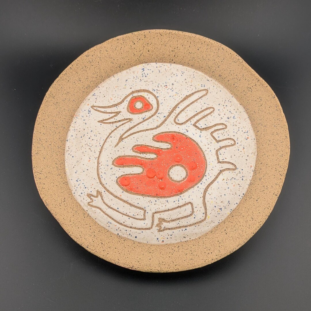 Weird Chicken Tray, Rooster Catch-all, Novelty Handmade Bird Dish ...