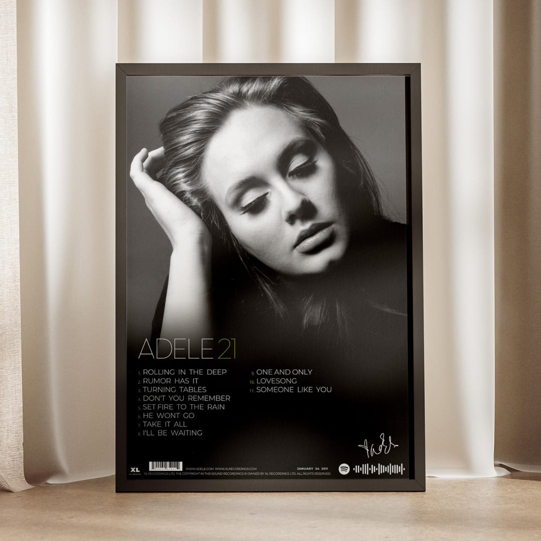 Adele Album Cover 21 Digital Print Instant Download - Etsy