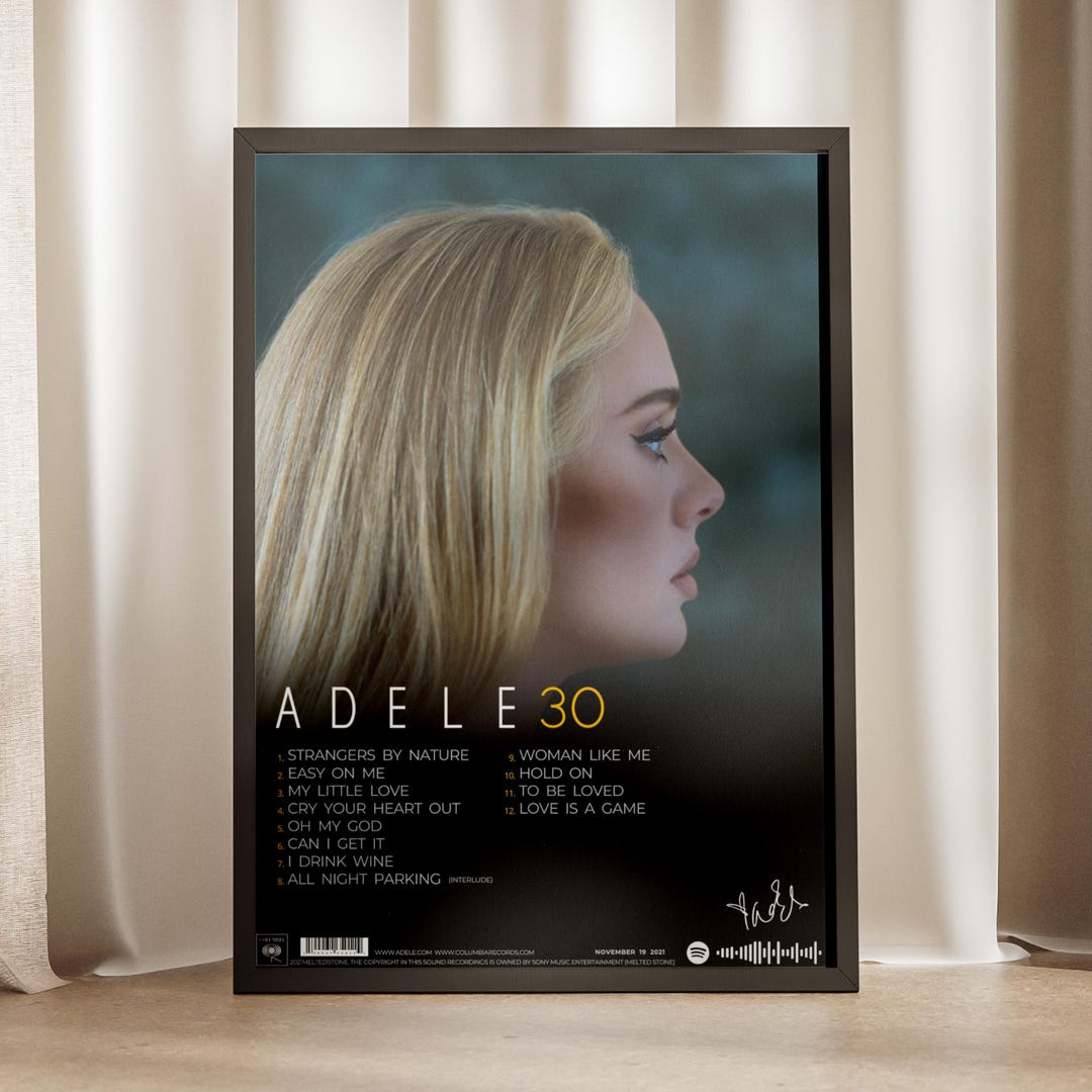 Adele Album Cover 21 Digital Print Instant Download - Etsy