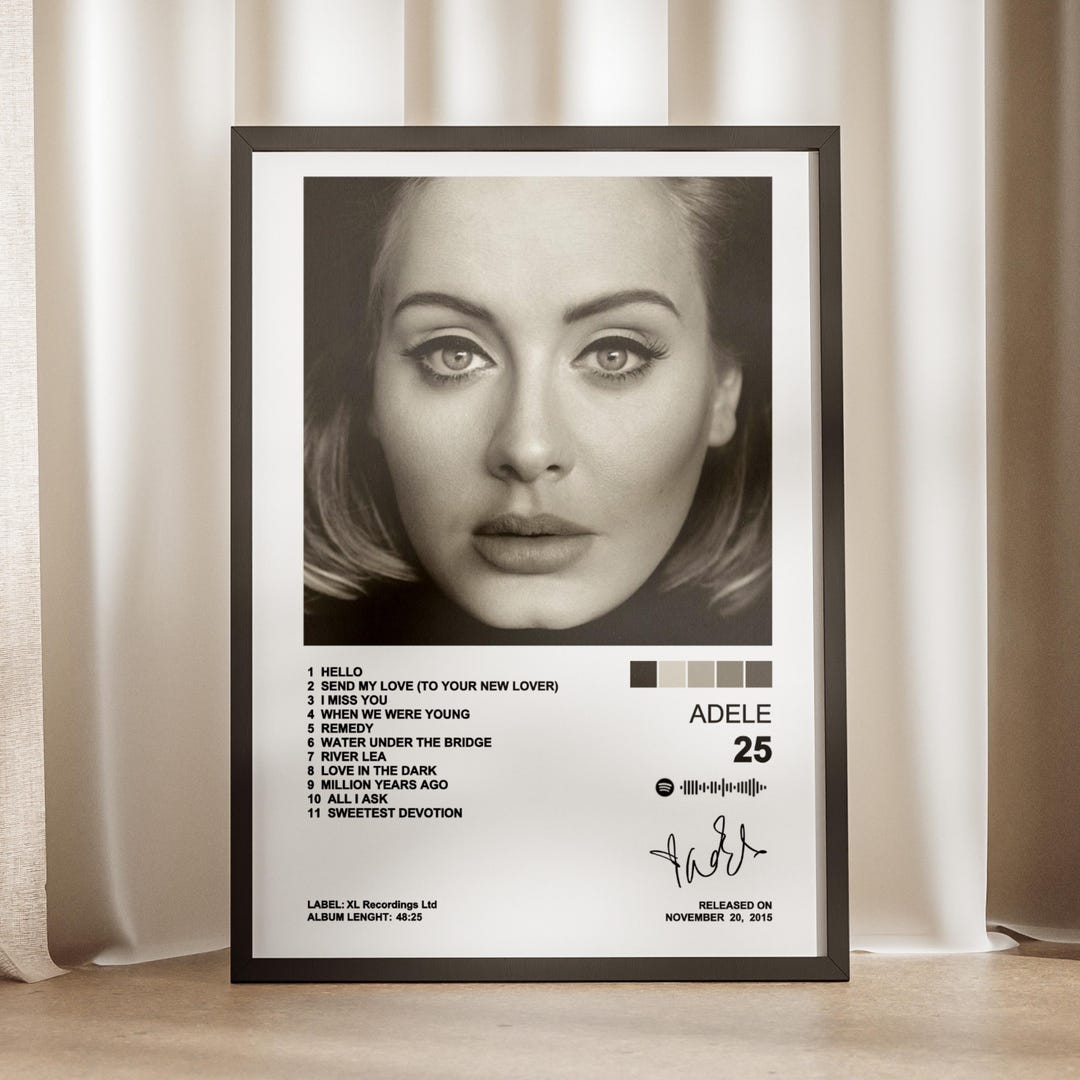 ADELE 25 Album Cover Poster Print 19, 21, 25, 30 Adele Weekends With Adele Adele in Munich - Etsy