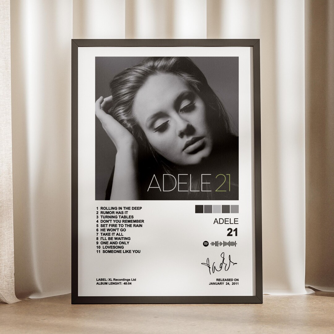 ADELE 21 Album Cover Poster Print 19, 21, 25, 30 Adele Weekends With ...