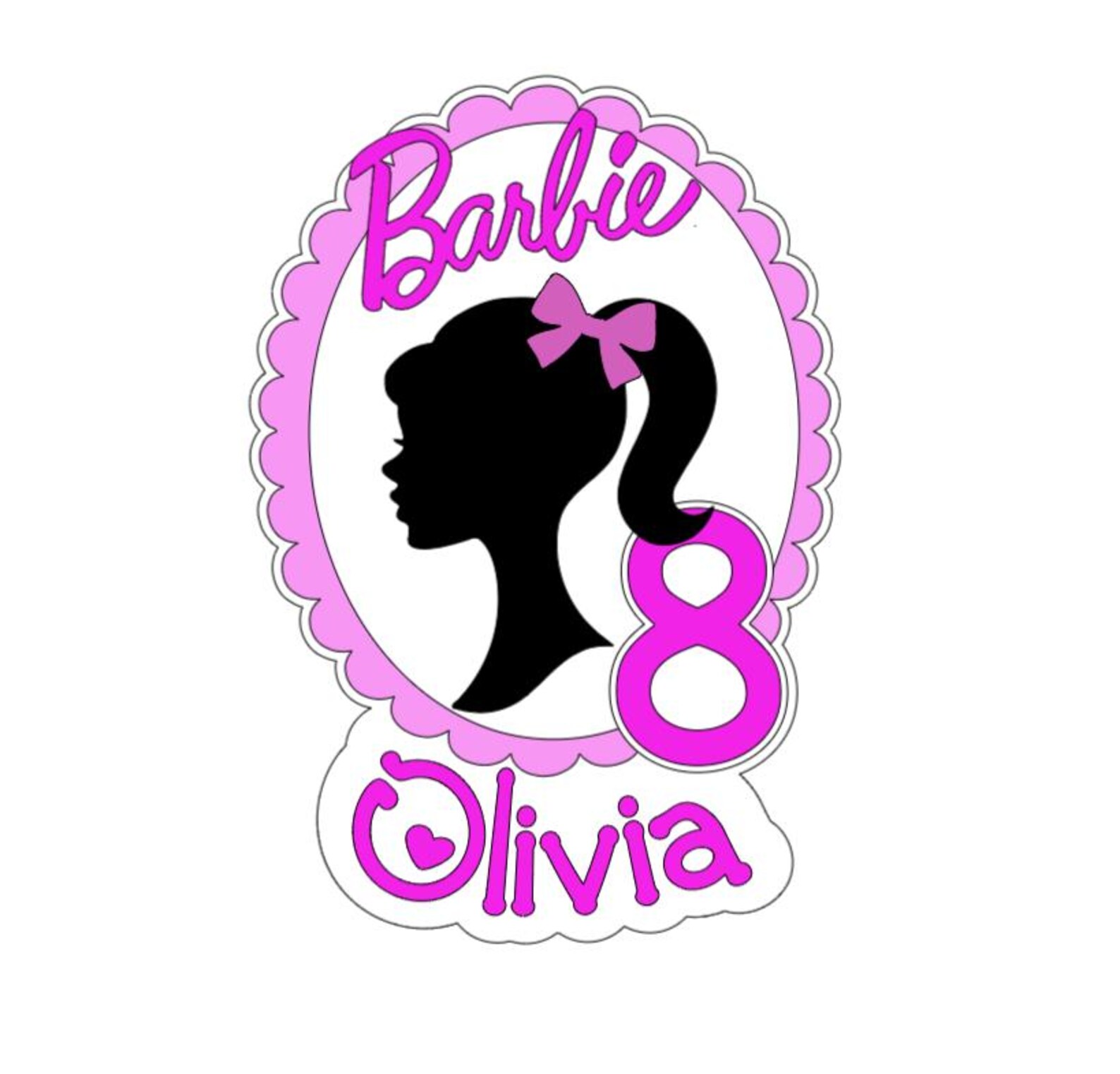 Fashion Doll Birthday Cake Topper Doll Cake Topper Birthday Fashion ...