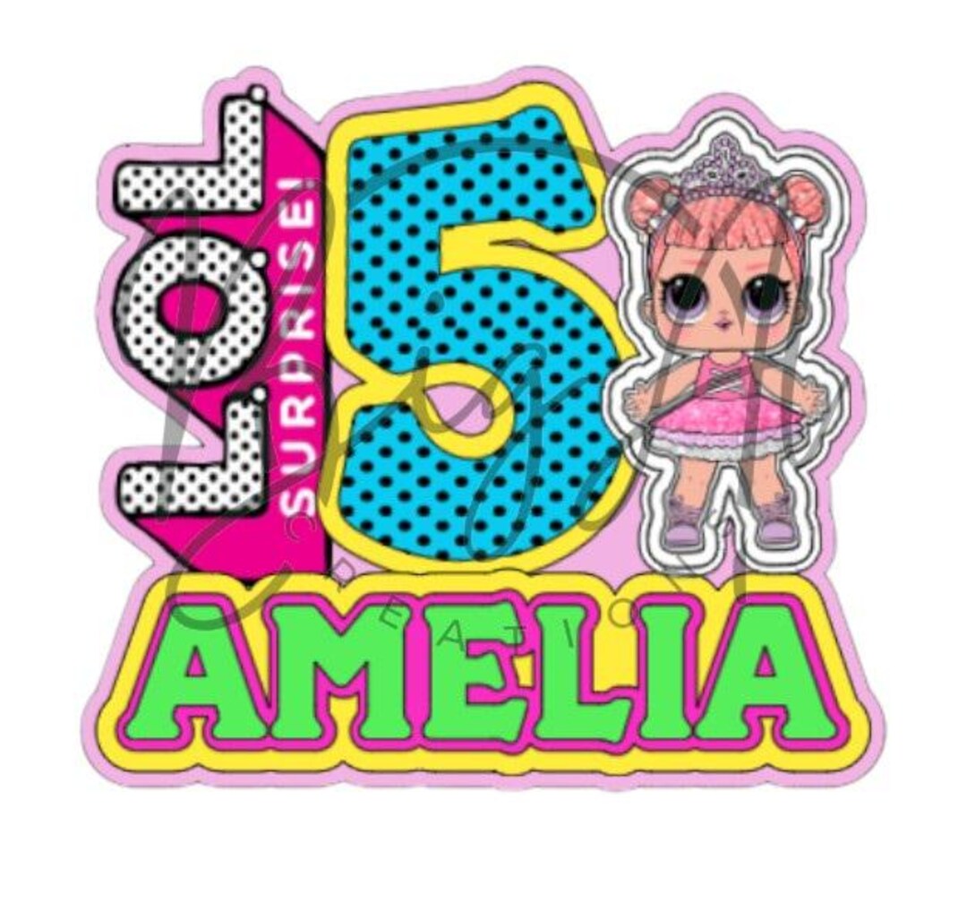 Surprise Doll Cake Topper Polka Dot Cake Topper Doll Birthday Cake ...