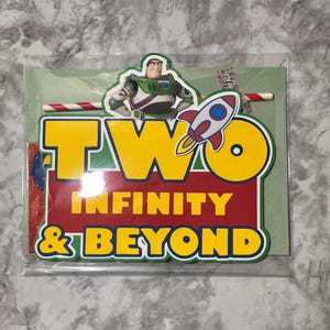 Toy Story Cake Topper Two Infinity and Beyond Topper Toy Story Inspired ...