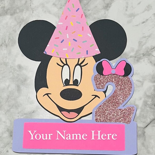 Minnie Cake Topper - Etsy
