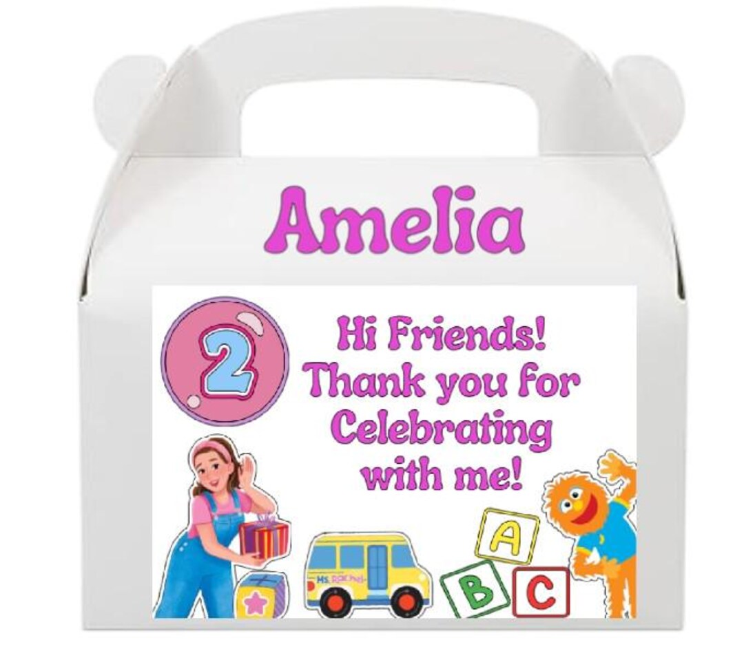 Ms Rachel Gable Box - Ms Rachel Party Favor Bag - Party Gift Bags - Ms ...