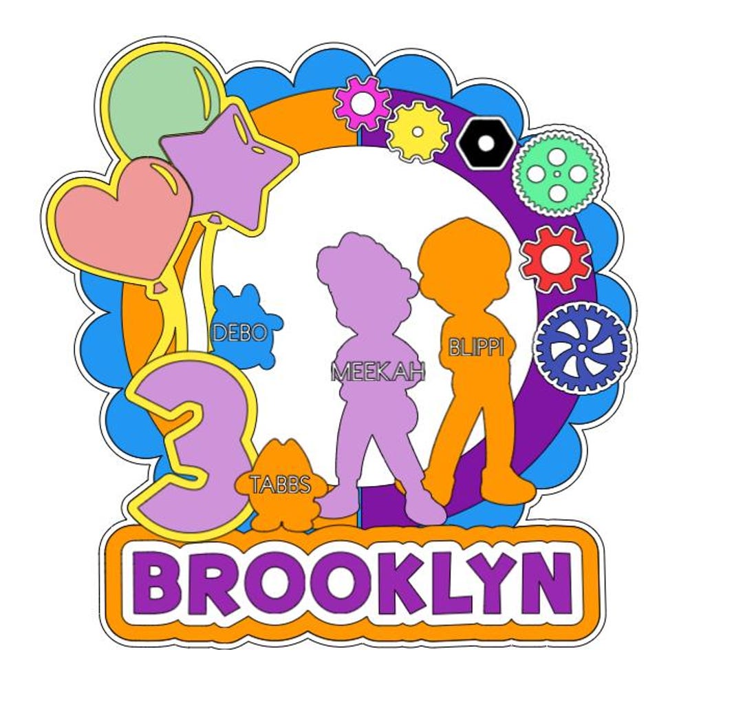 Blip Cake Topper Meka Cake Topper Blip and Friends Construction ...