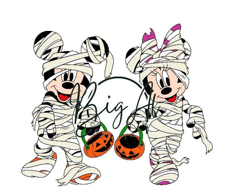 Mickey and Minnie Mummy Svg Layered Bundle, Instant Download for Cricut ...