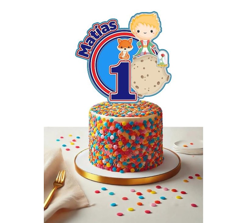 The Little Prince Cake Topper - Little Prince and Fox Cake Topper - El ...