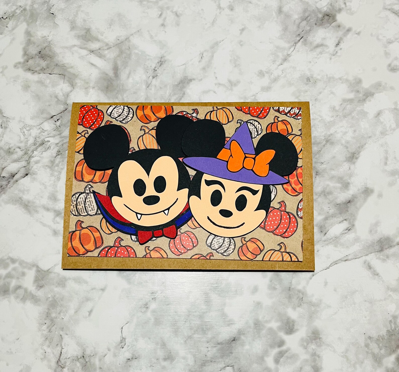 Halloween Card Disney Halloween Cards Minnie and Mickey Card Disney ...