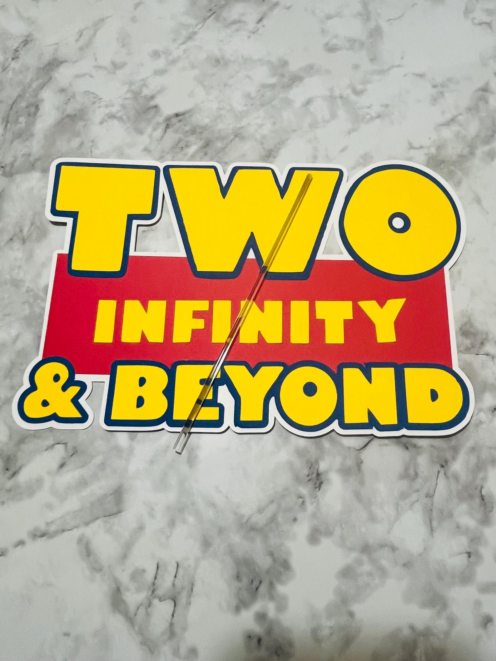 Toy Story Cake Topper Two Infinity and Beyondtopper Toy Story Inspired ...