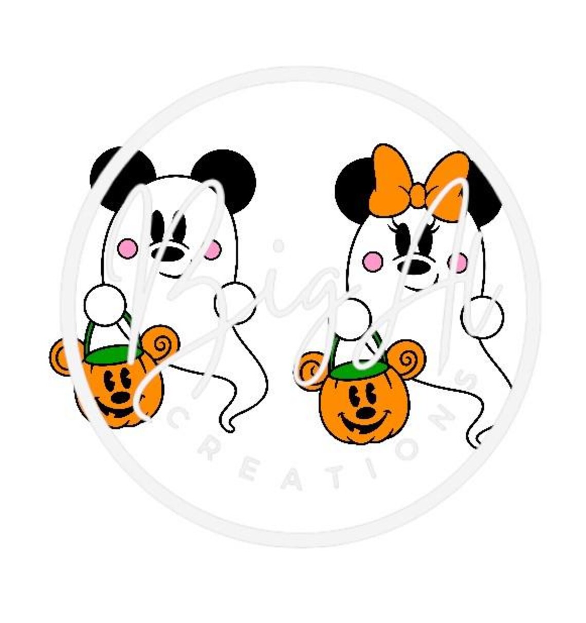 Mickey and Minnie Ghost Svg Layered Bundle, Instant Download for Cricut ...
