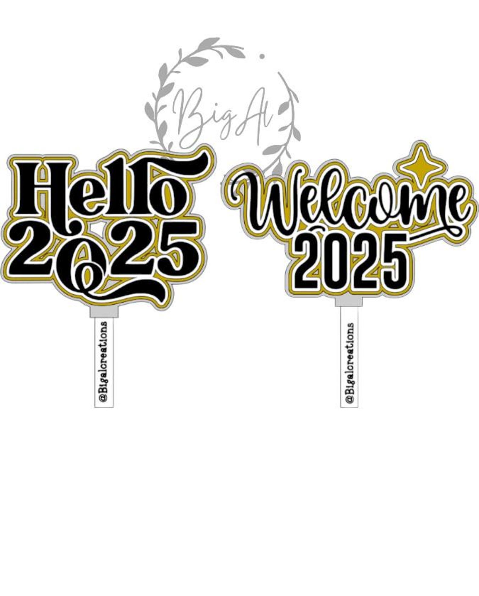 New Year Cake Topper. 2025 Cake Topper. Happy New Year. New Year's ...