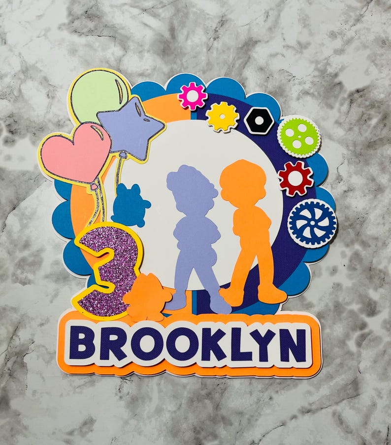 Blip Cake Topper - Meka Cake Topper - Blip and Friends - Construction ...