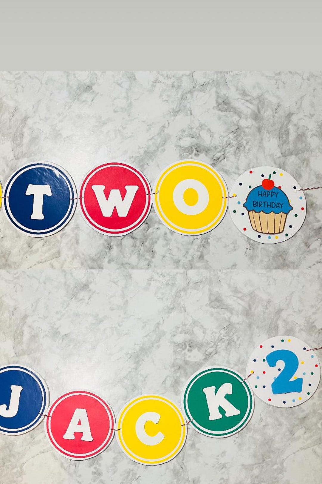 Colorful Banner Kids Birthday Banner, Primary Colors Banner, 1st ...