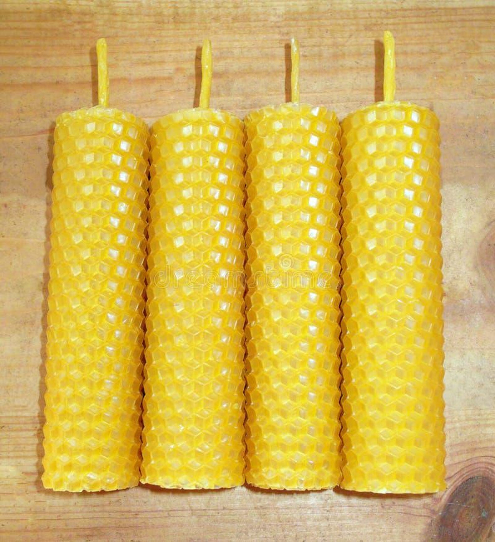 Hand Rolled Beeswax Candles 4 Inch - Etsy