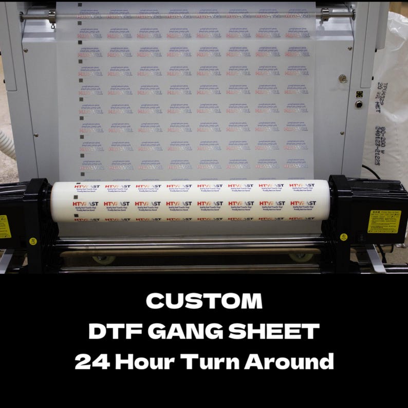 Htvfast Custom DTF Iron on Transfer, DIY Logo/letter/text/photo DTF ...
