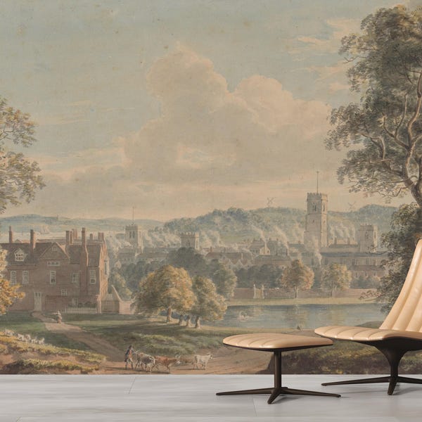 English Landscape Wallpaper Mural - Etsy