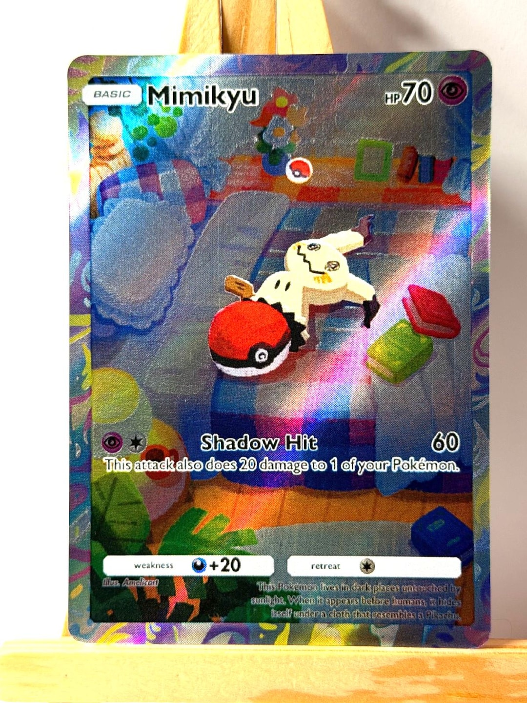 Mimikyu - Promo - Pokemon Pocket FANMADE Full Alt Art HOLO - Etsy