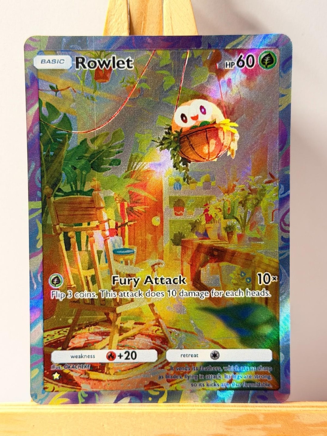Rowlet - Extradimensional Crisis - Pokemon Pocket FANMADE Full Alt Art ...
