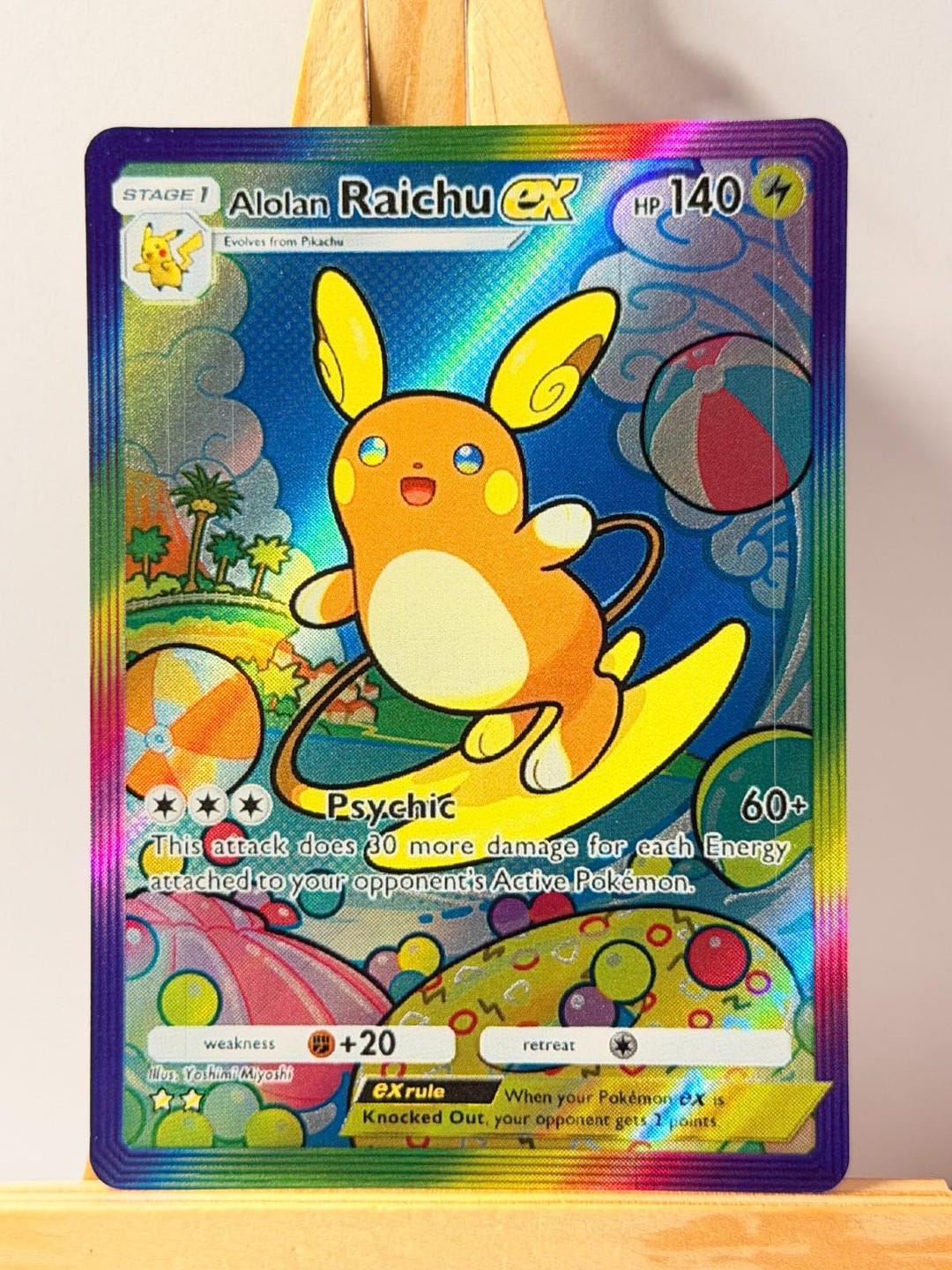 Alolan Raichu Ex - Celestial Guardians -pokemon Pocket FANMADE Full Alt ...