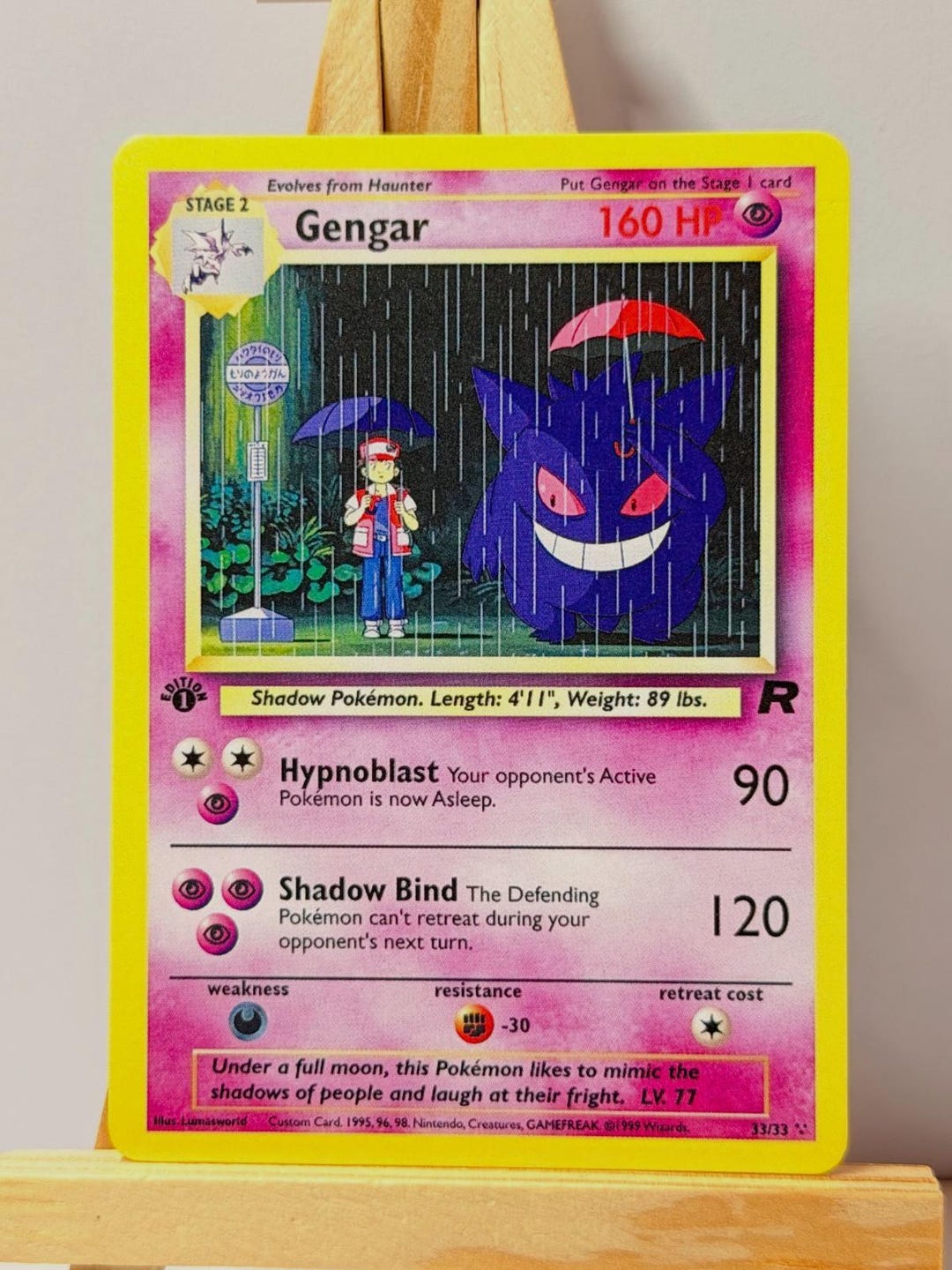 Gengar Pokemon Custom Bus Stop Anime Full Art Rain Umbrella FANMADE ...