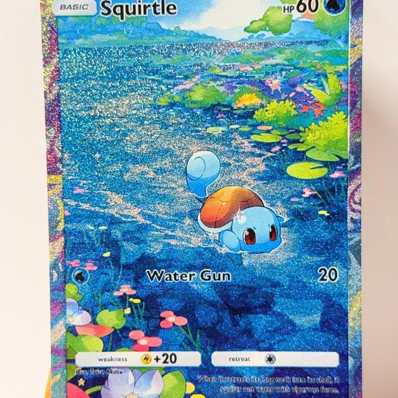 Squirtle Full Art Card - Etsy
