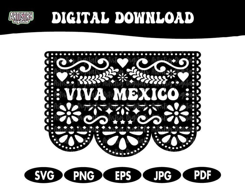 VIVA MEXICO Svg, Png, Jpg, Pdf, Eps, Viva Mexico Svg Png, Viva Mexico ...