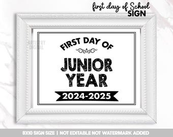 First Day of 8TH GRADE Sign Printable, First Day of School Board, 8TH ...