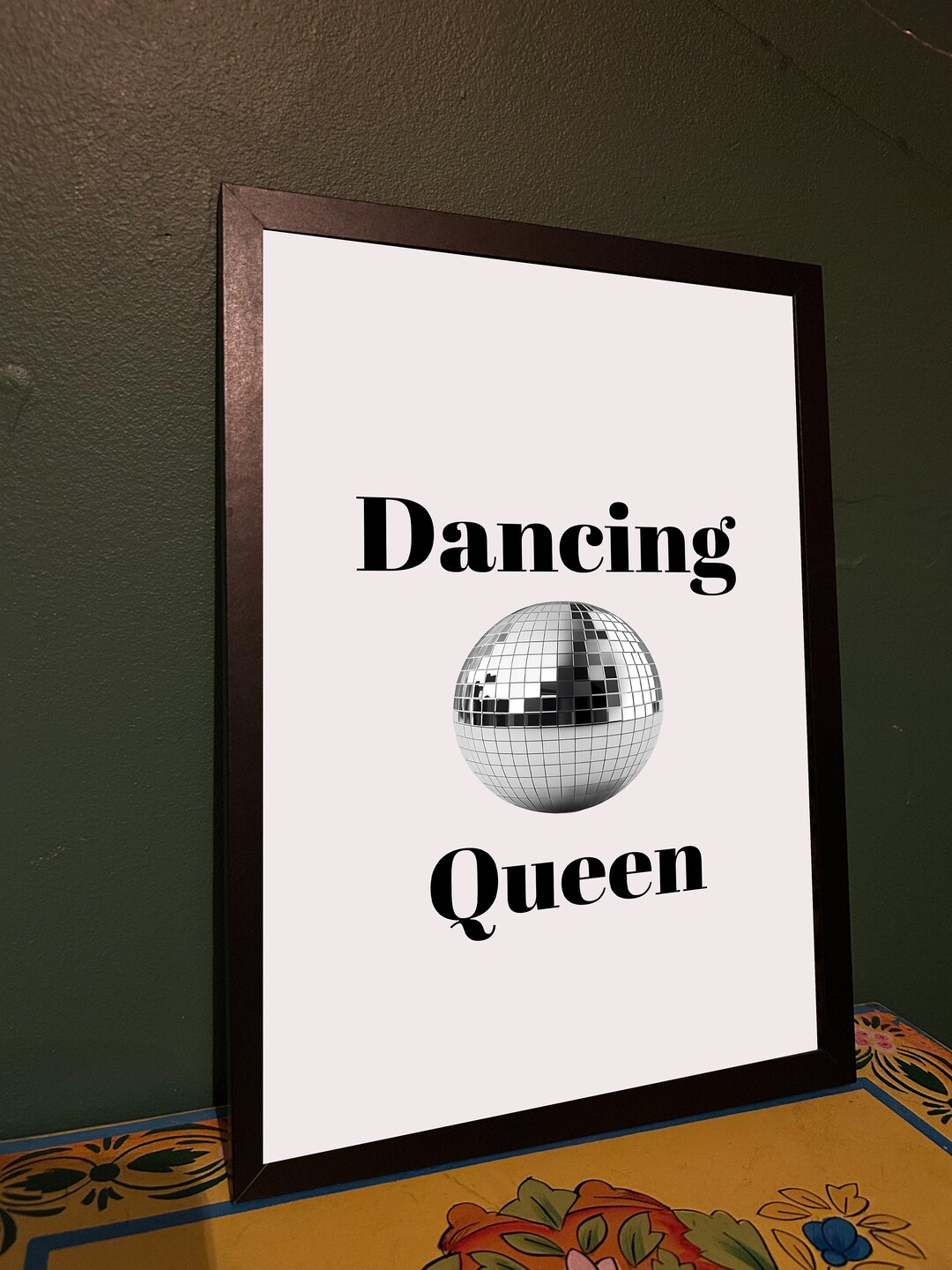 Dancing Queen Disco Ball Digital Poster, Digital Art, Pdf, Perfect for ...