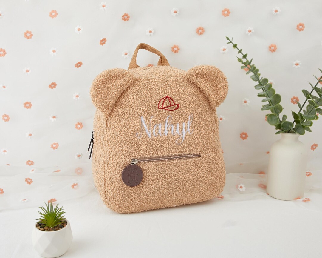 Customized Plush Bear Backpack With Name Pattern, Personalized Teddy ...