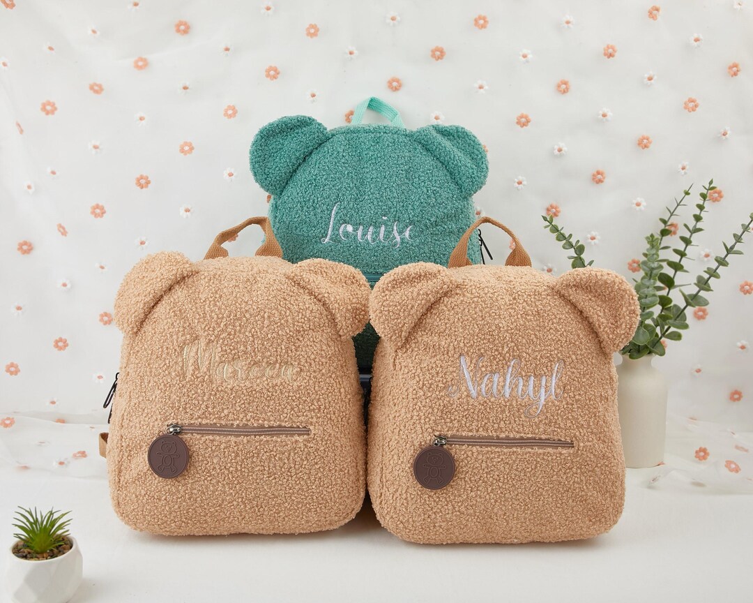 Personalized Teddy Bear Backpack, Toddler Backpack, Kids Backpack With ...