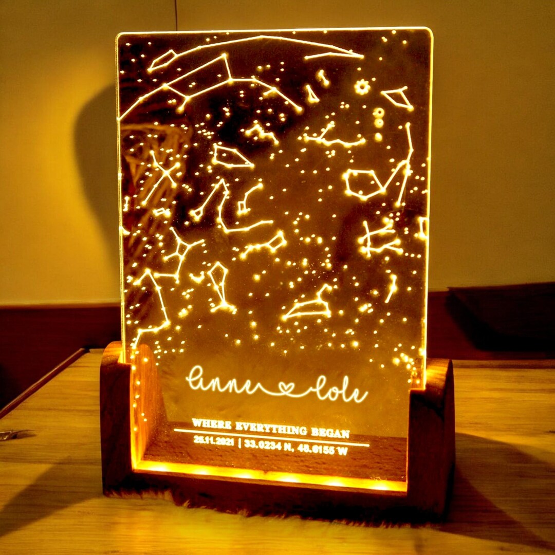 Personalized Constellation Map - Etsy