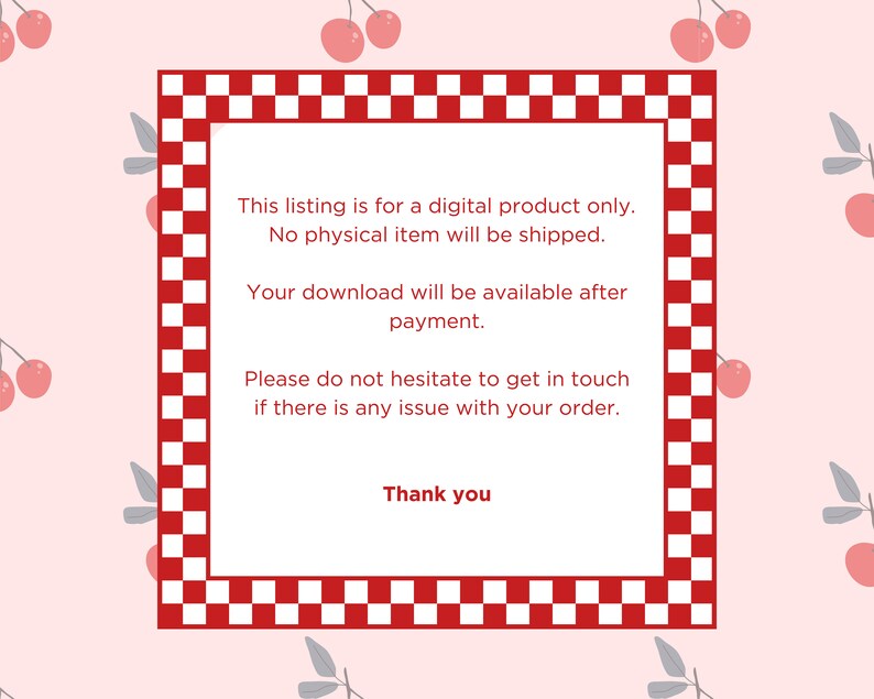 Cherry Notepad Printable, 3x3 Inch Cherry Theme Memo Pad, Kawaii Lined ...