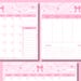 Coquette Bow Weekly & Monthly Planner Kawaii Printable Planner Cute to ...