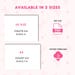 Pink Coquette Bow Note Paper Set, Bow Notepad, Printable Planner ...