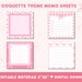 Coquette Theme Printable Notepad Digital Note Pad Cute Stationery ...