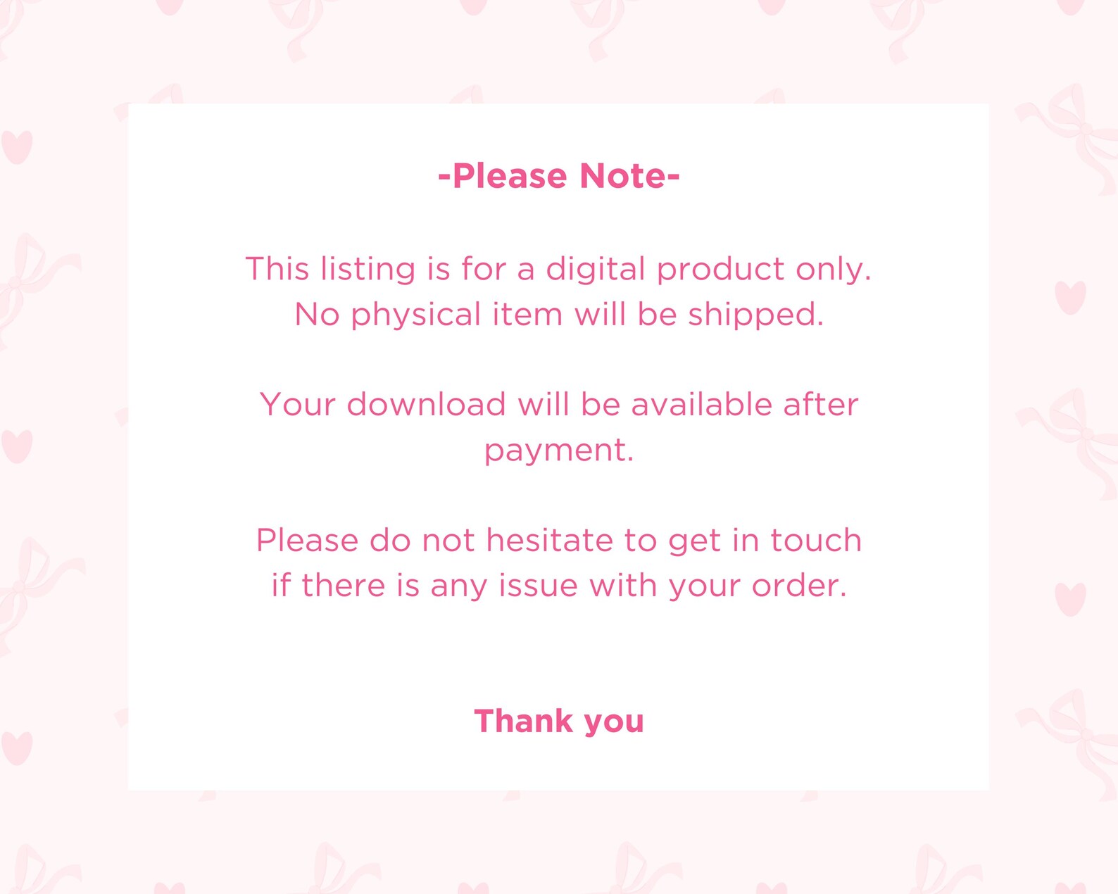 Pink Coquette Bow Note Paper Set, Bow Notepad, Printable Planner ...