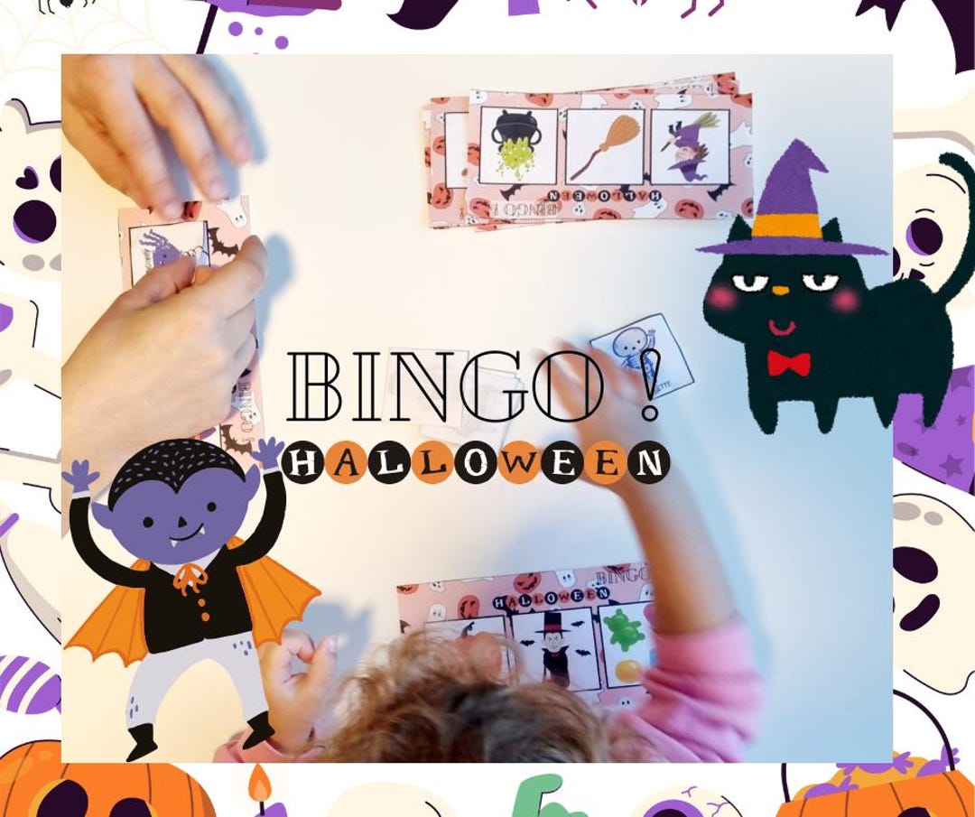 Printable Halloween Bingo for Kids ages 2-4 Fun and Educational ...