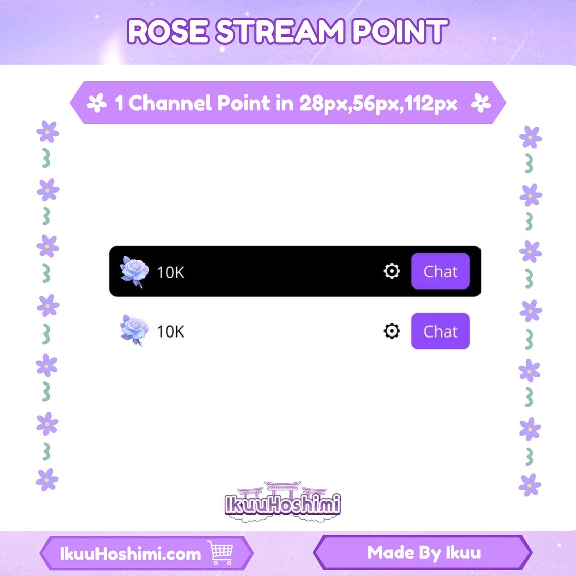 Rose Channel Points for Twitch | Twitch Channel Point, Twitch Emotes ...