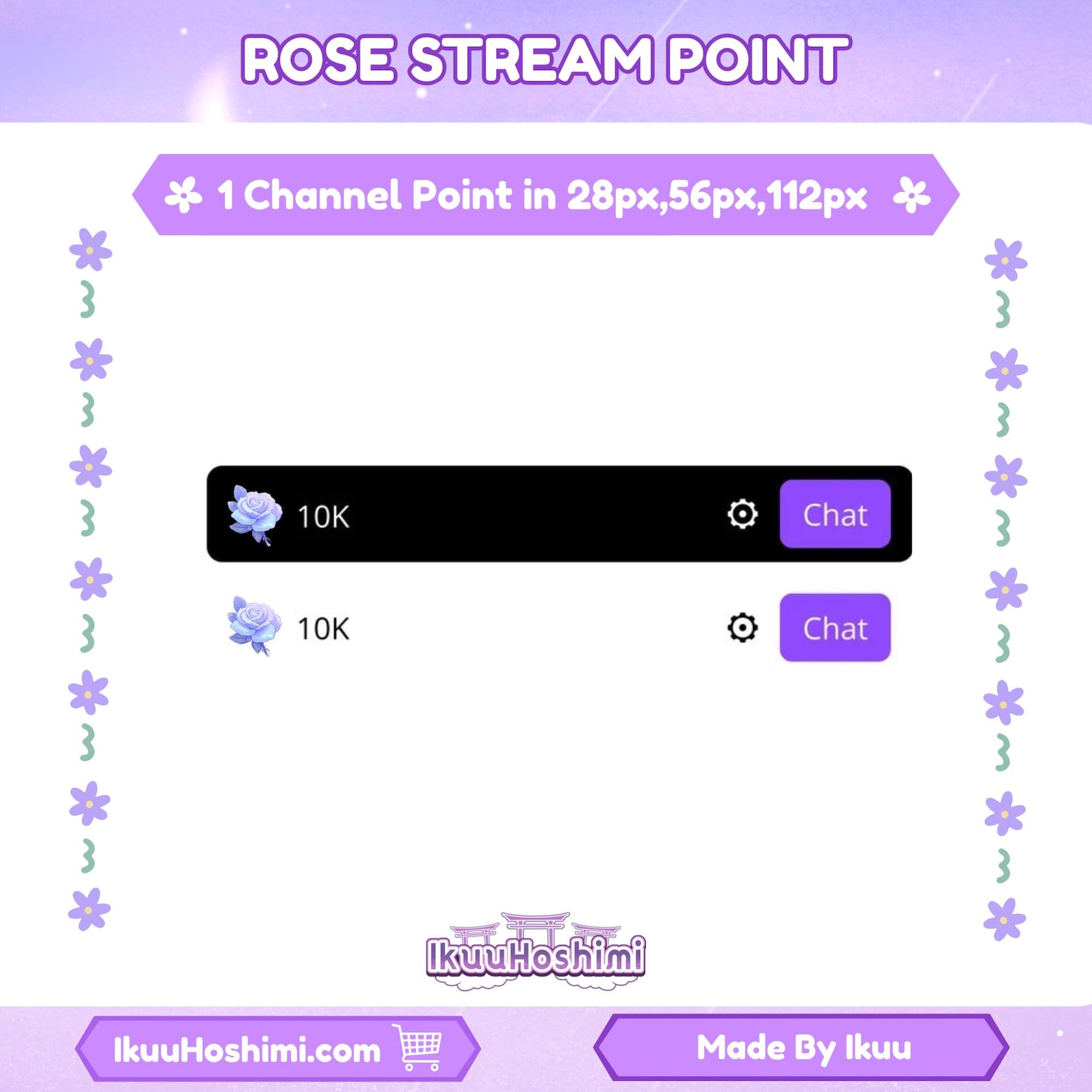 Rose Channel Points for Twitch | Twitch Channel Point, Twitch Emotes ...