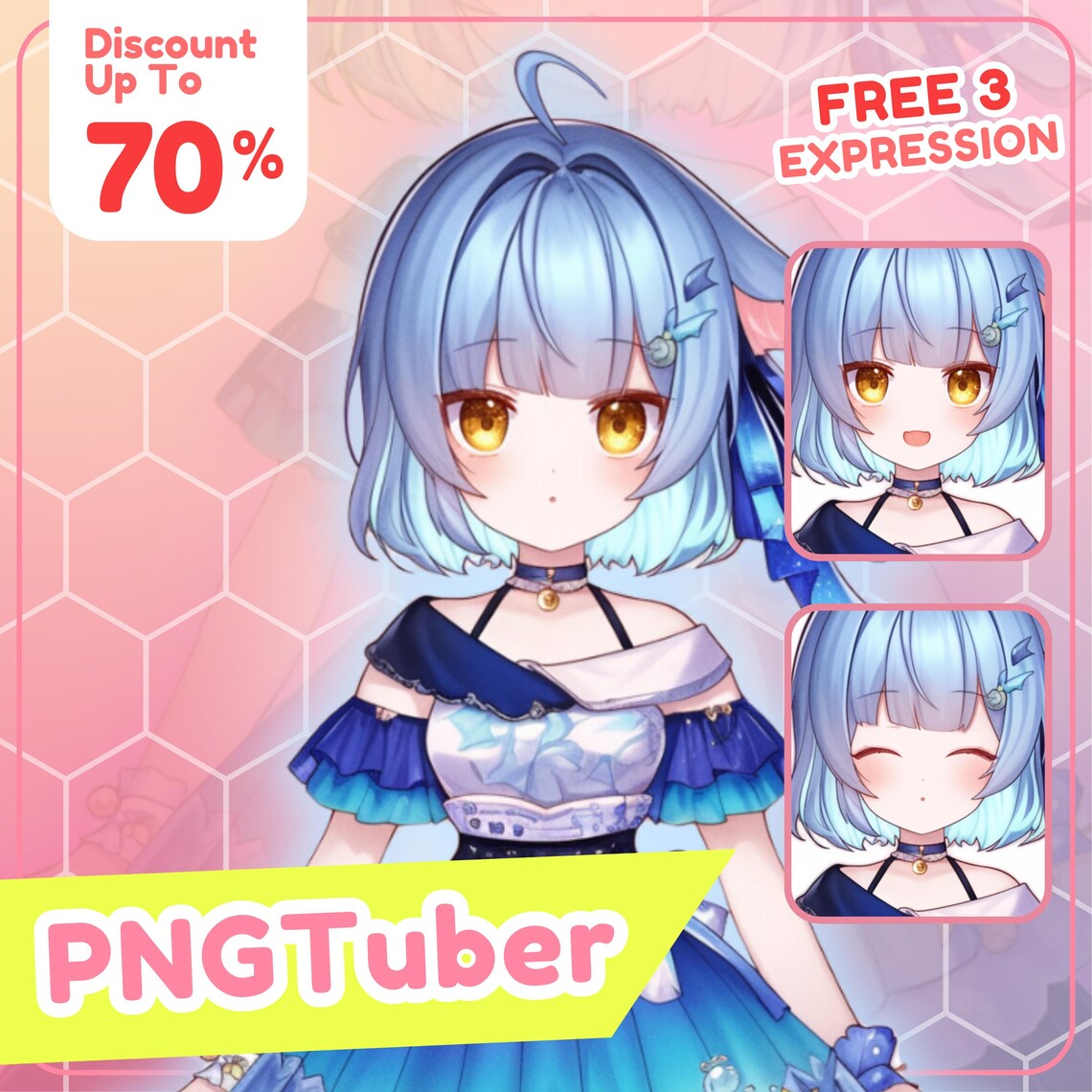 CUSTOM CHIBI PNGTUBER Live2d Model Pngtuber Character Pngtuber Design ...