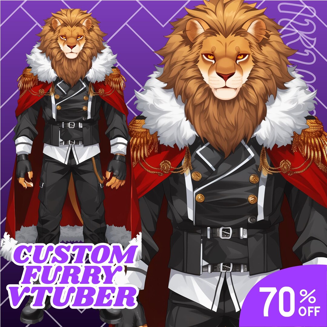 Custom Live2d Furry Vtuber | Vtuber Model, Furry Vtuber, Vtuber, Anthro ...